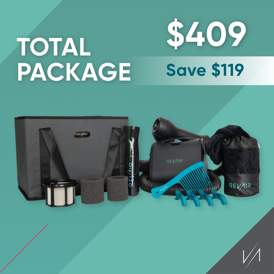 RevAir Reverse-Air Hair Dryer w/friction-free technology, 3 heat ...