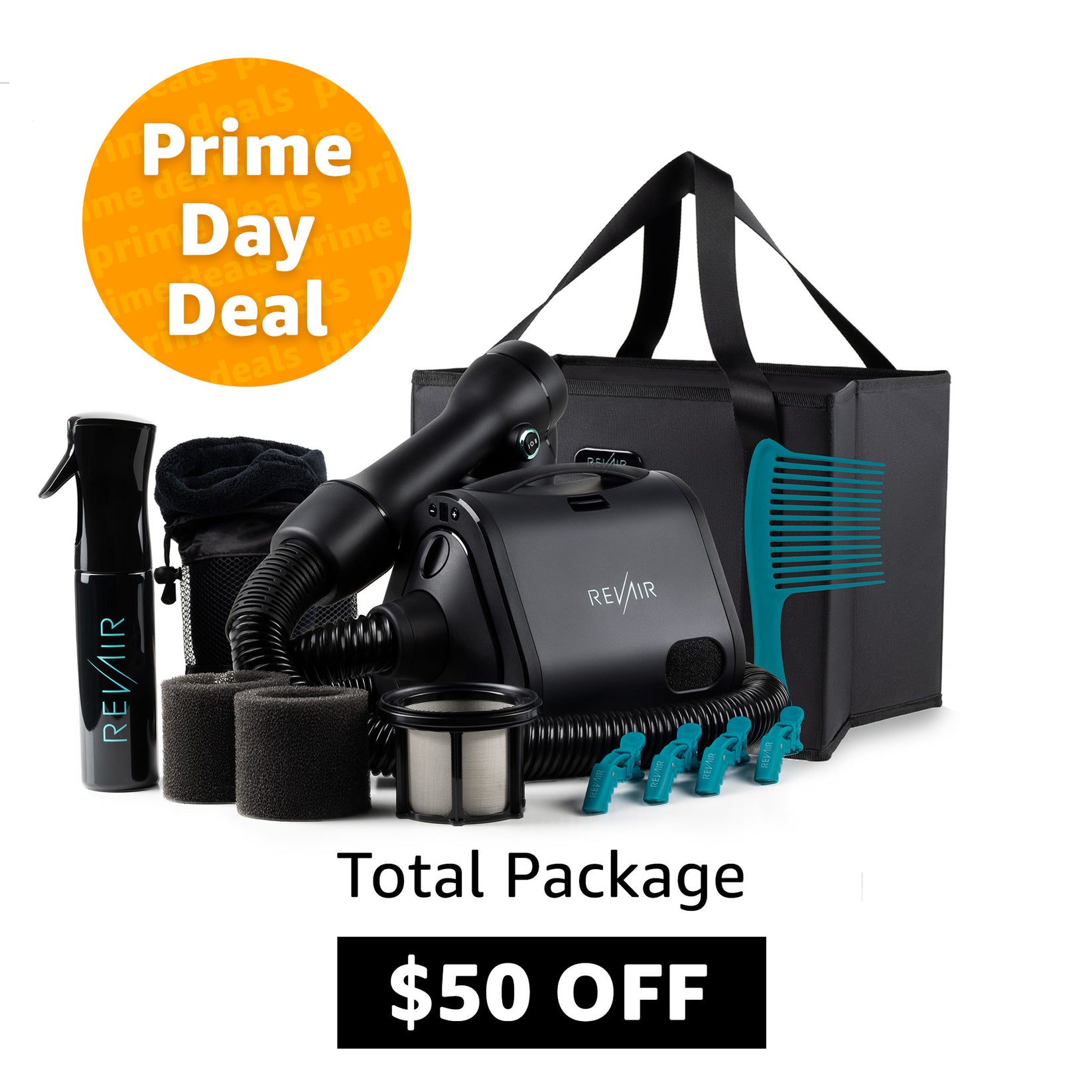 RevAir Total Package - Reverse-Air Hair Dryer w/friction-free ...